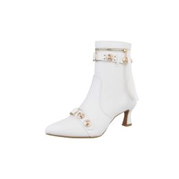 Ital-Design Ankle Boots female size 38 Gold / White