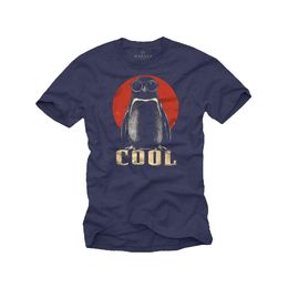 Makaya Shirt 'Pinguin' Herren Gr&ouml;&szlig;e S blau
