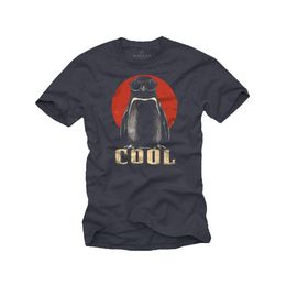 Makaya Shirt 'Pinguin' Herren Gr&ouml;&szlig;e 5XL basaltgrau