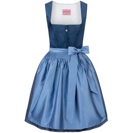 Stockerpoint Dirndl 'Mila' Damen Gr&ouml;&szlig;e 44 blau / dunkelblau