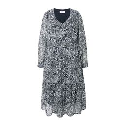 Studio Untold Kleid Damen Gr&ouml;&szlig;e 42/44 grau / schwarz / wei&szlig; Sommerkleid
