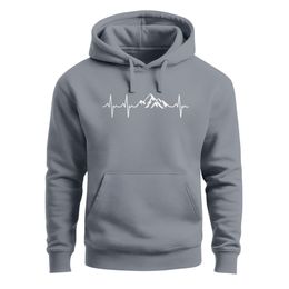 Neverless Sweatshirt 'Berg Herzschlag' Herren Gr&ouml;&szlig;e S basaltgrau