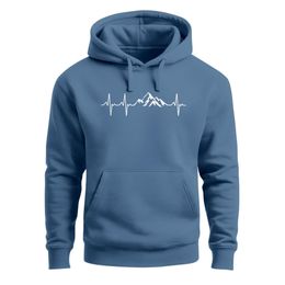 Neverless Sweatshirt 'Berg Herzschlag' Herren Gr&ouml;&szlig;e XXL blue denim