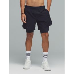 Drills Apparel Sporthose 'XFUNCTION 2-in-1 Shorts' Herren Gr&ouml;&szlig;e S schwarz