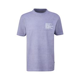 QS T-Shirt Herren Gr&ouml;&szlig;e S lila / wei&szlig;