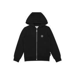 Philipp Plein Sweatjacke 'Teddy' M&auml;dchen Gr&ouml;&szlig;e 104 pink / schwarz / silber
