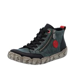 Rieker Sneaker Damen Gr&ouml;&szlig;e 36 gr&uuml;n / rot / schwarz
