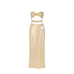 Moda Minx Kleid 'Starfish' Damen Gr&ouml;&szlig;e 36/38 gold Sommerkleid