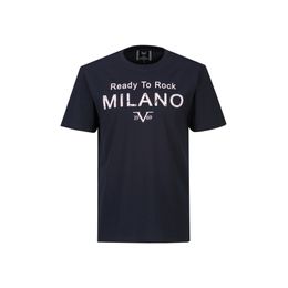 19V69 Italia T-Shirt 'Rafael Ready To Rock' Herren Gr&ouml;&szlig;e XXXL navy / wei&szlig;