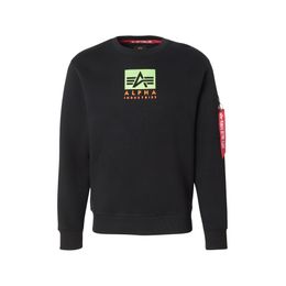 Alpha Industries Sweatshirt Herren Gr&ouml;&szlig;e L hellgelb / orange / schwarz