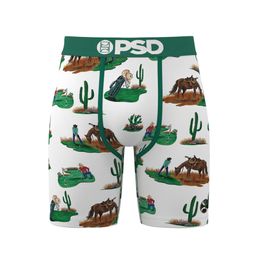 PSD Boxershorts 'Hooey Cowboy Golf' Herren Gr&ouml;&szlig;e S braun / gr&uuml;n / wei&szlig;