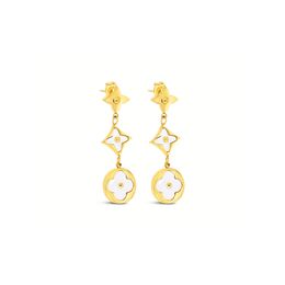 Ars-argenti Ohrringe 'BLOOM & BLING DANGLES' Damen Gr&ouml;&szlig;e One Size gold