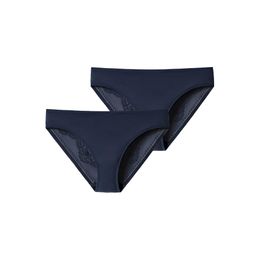 Schiesser Slip 'Invisible Lace' Damen Gr&ouml;&szlig;e S nachtblau