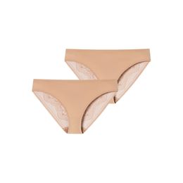 Schiesser Slip 'Invisible Lace' Damen Gr&ouml;&szlig;e M beige