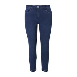 MIAMODA Jeans female size 47/48 Blue denim / White