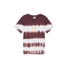 s.Oliver T-Shirt Jungen Gr&ouml;&szlig;e 140 hellorange / dunkelrot / wei&szlig;