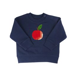 Meladi Pullover 'Kinder Baby-Sweater aus Biobaumwolle - Apfel' M&auml;dchen Gr&ouml;&szlig;e 80/86 navy