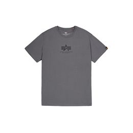 Alpha Industries Shirt 'Basic Mid Logo' Herren Gr&ouml;&szlig;e S dunkelgrau