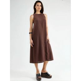Hiccup Kleid 'Linen Feel' Damen Gr&ouml;&szlig;e 32 mokka Sommerkleid