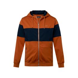Men Plus Sweatjacke Herren Gr&ouml;&szlig;e 6XL ocker / schwarz