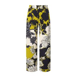 Ulla Popken Schlupfhose Damen Gr&ouml;&szlig;e 42/44 gr&uuml;n / schwarz / wei&szlig;