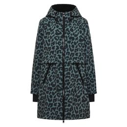 CECIL Mantel Damen Gr&ouml;&szlig;e XL petrol / schwarz