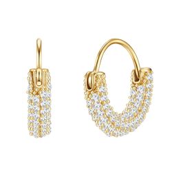 Glanzst&uuml;cke M&uuml;nchen Ohrringe Damen Gr&ouml;&szlig;e One Size goldgelb / wei&szlig;