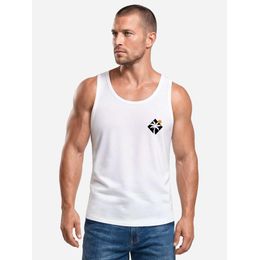 Neverless Shirt 'Palm Badge' Herren Gr&ouml;&szlig;e XL wei&szlig;