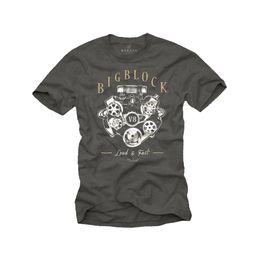 Makaya Shirt 'Big Block' Herren Gr&ouml;&szlig;e M dunkelgrau