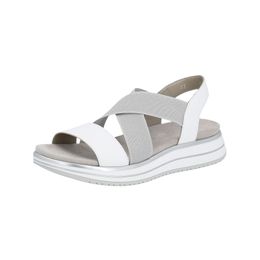 Remonte Strap Sandals female size 44 Silver grey / White