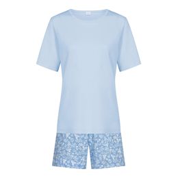 Mey Short Pajama Set female size M Opal / Light blue / Mint / White