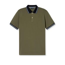 OLYMP Shirt Herren Gr&ouml;&szlig;e XXXL oliv / schwarz / wei&szlig;