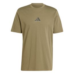 adidas Sportswear Performance Shirt 'Codes Photoreal' male size L Olive / Black / White
