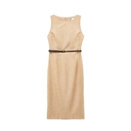 KOTON Kleid Damen Gr&ouml;&szlig;e 38 beige Sommerkleid