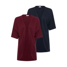 Flashlights Strickjacke Damen Gr&ouml;&szlig;e 6XL/7XL dunkelblau / weinrot