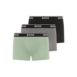 BOSS Boxershorts Herren Gr&ouml;&szlig;e M grau / gr&uuml;n / schwarz