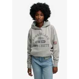 Superdry & Co Sweatshirt 'Athletic Essentials' Damen Gr&ouml;&szlig;e S blau / dunkelgrau / graumeliert / rot