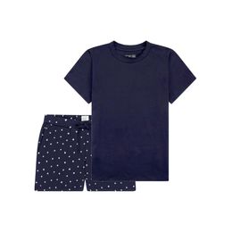 Schiesser Pyjama 'Mix & Relax' Damen Gr&ouml;&szlig;e XL blau / wei&szlig; Sommerkleid