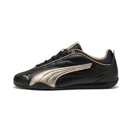 Puma Sneaker 'Speedcat' Damen Gr&ouml;&szlig;e 37 gold / schwarz Sommerschuhe