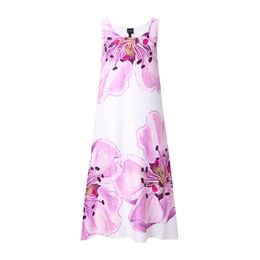 Ulla Popken Kleid Damen Gr&ouml;&szlig;e 54/56 lila / mauve / wei&szlig; Sommerkleid