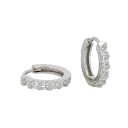 Akzent Ohrringe '"Feyza" aus 925 Sterlingsilber, rhodiniert, langlebig' Damen Gr&ouml;&szlig;e One Size silber