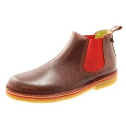 Gr&uuml;nbein Chelsea Boots Herren Gr&ouml;&szlig;e 46 braun / rot