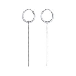 Elli Ohrringe Creole, Ear Chain Damen Gr&ouml;&szlig;e One Size silber