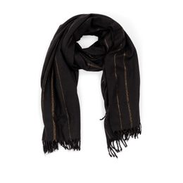 Cash-mere.ch Kaschmir Schal Damen Gr&ouml;&szlig;e One Size beige / schwarz
