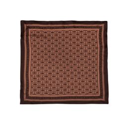 JIORO Schal 'MOUSSE LOGO' Damen Gr&ouml;&szlig;e 60 x 60 cm mokka