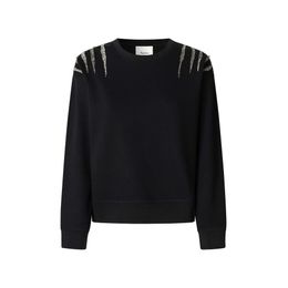 Pepe Jeans Sweatshirt 'BARNY' Damen Gr&ouml;&szlig;e L silbergrau / schwarz