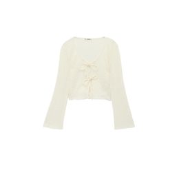 KOTON Bluse Damen Gr&ouml;&szlig;e L ecru