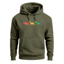 Neverless Sweatshirt 'Geometric Dino' Herren Gr&ouml;&szlig;e M gr&uuml;n