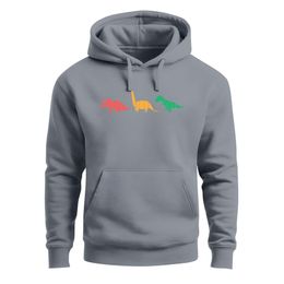 Neverless Sweatshirt 'Geometric Dino' Herren Gr&ouml;&szlig;e 4XL grau