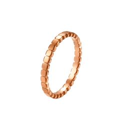Hey Happiness Ring 'Stacked Bead' Damen Gr&ouml;&szlig;e 52 rosegold